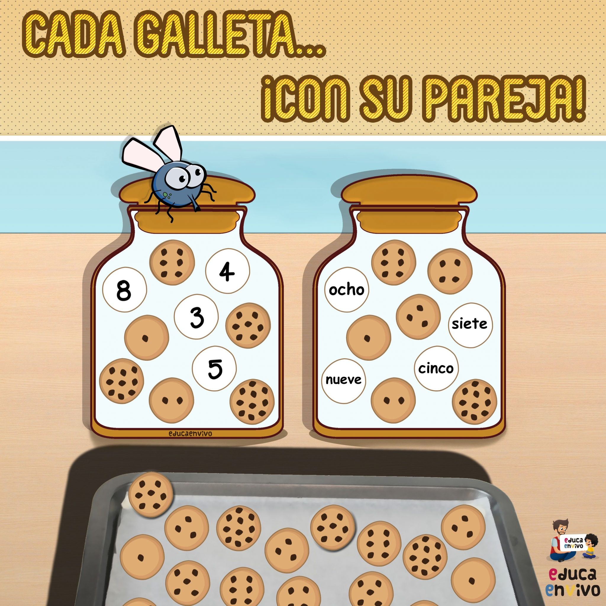 ¡Cada galleta con su pareja! - Matemáticas divertidas - Educaenvivo