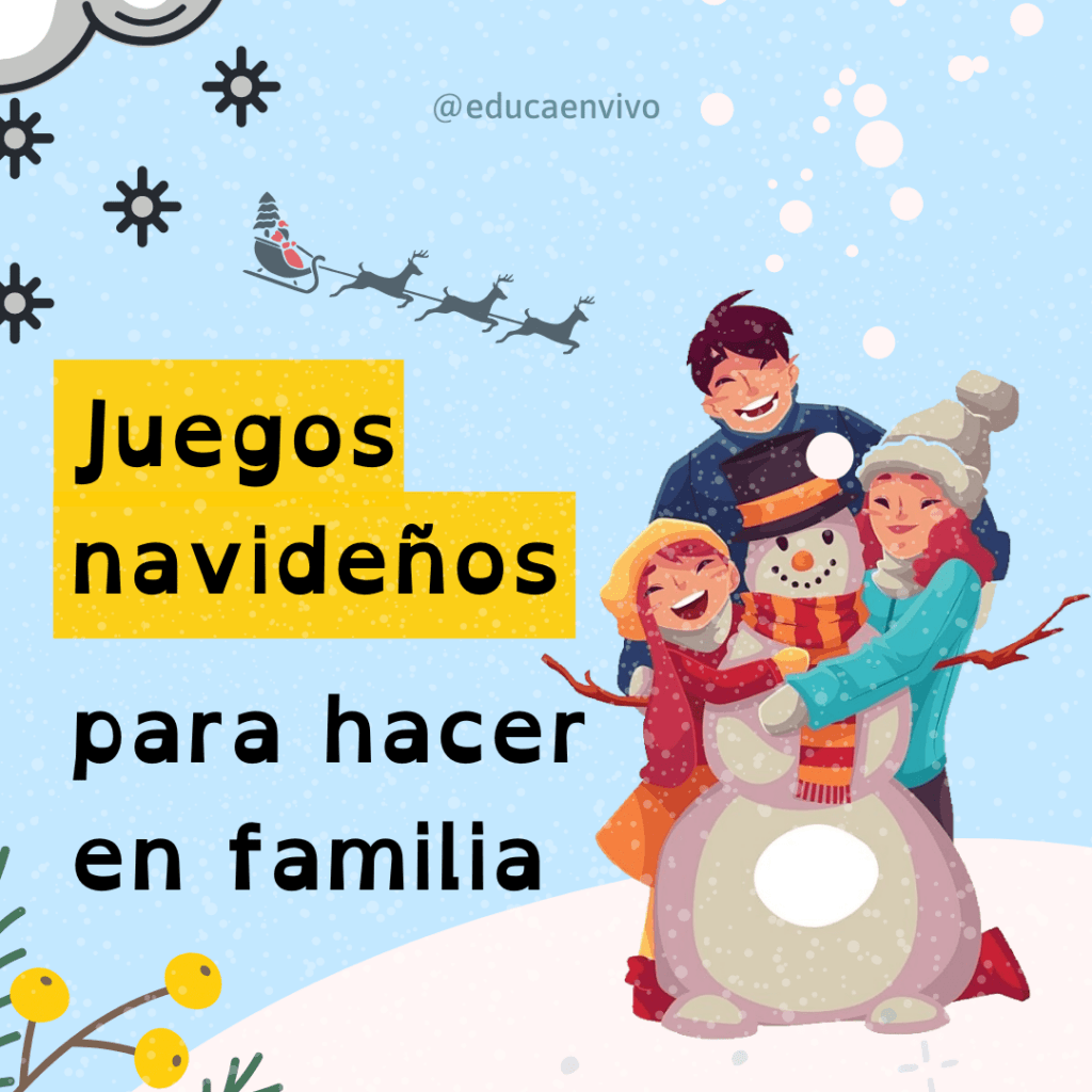 Juego de Navidad : ¡ponle la nariz al muñeco de nieve! - Educaenvivo