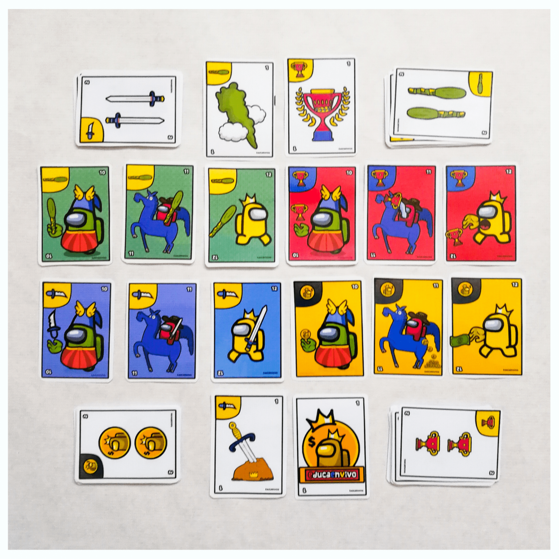 Baraja de Cartas Among Us - Educaenvivo