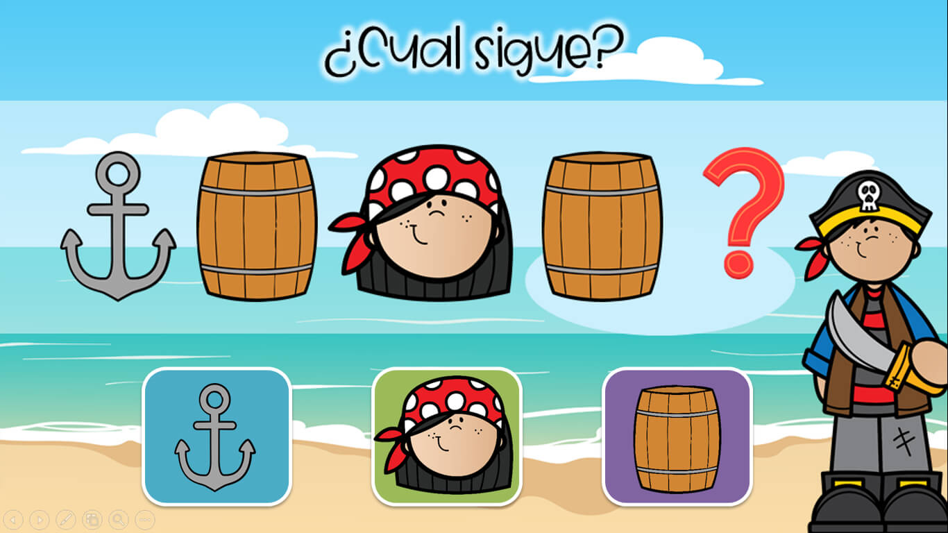 Completa la serie: juego interactivo en PPT - Educaenvivo