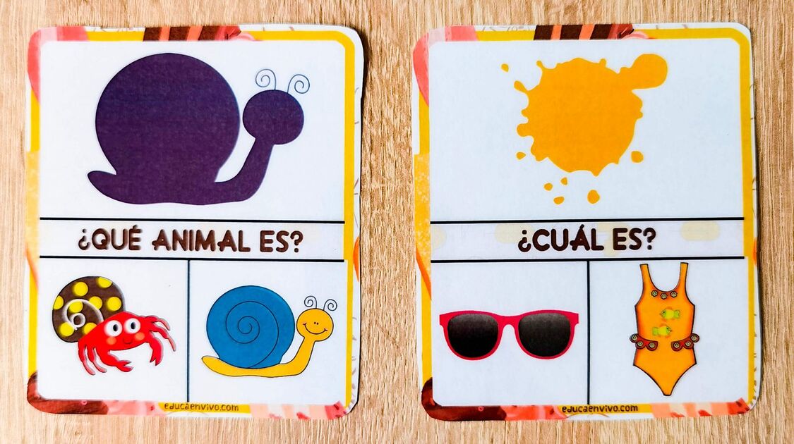 Tarjetas de estimulación con temática veraniega: vocabulario del verano ...