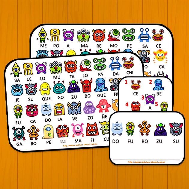 Monstruos silábicos para formar palabras con sílabas – Educaenvivo