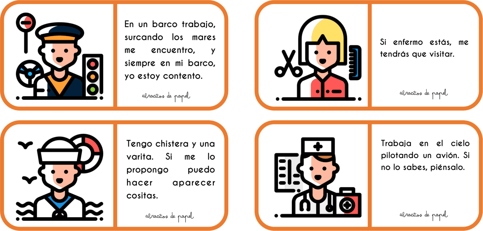 Dominó de Profesiones para Comprensión Lectora – Educaenvivo